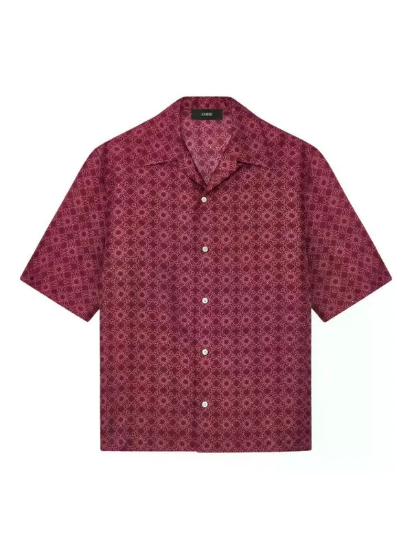 Amiri Collared Patterned Shirt