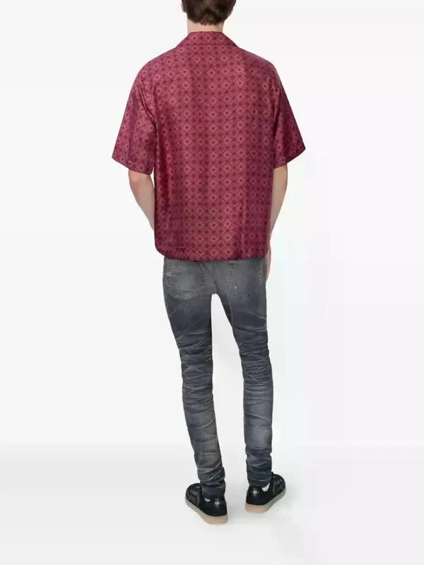 Amiri Collared Patterned Shirt