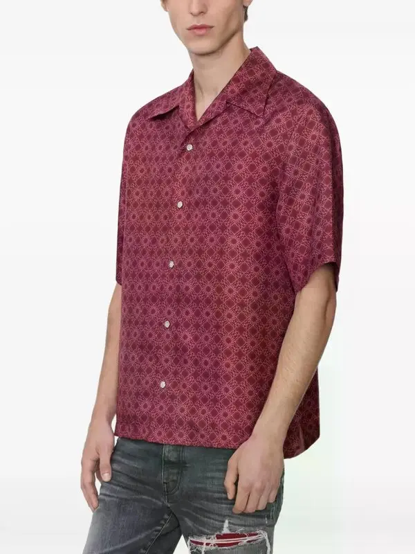 Amiri Collared Patterned Shirt