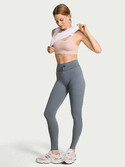 Victoria's Secret Vsx Elevate™ High-compression Drawcord Legging - Grey