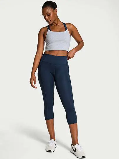 Victoria's Secret Vsx Essential Pocket Capri Legging - Blue