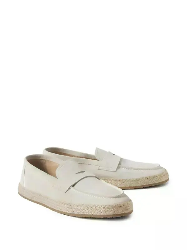 Brunello Cucinelli Leather-suede Loafers