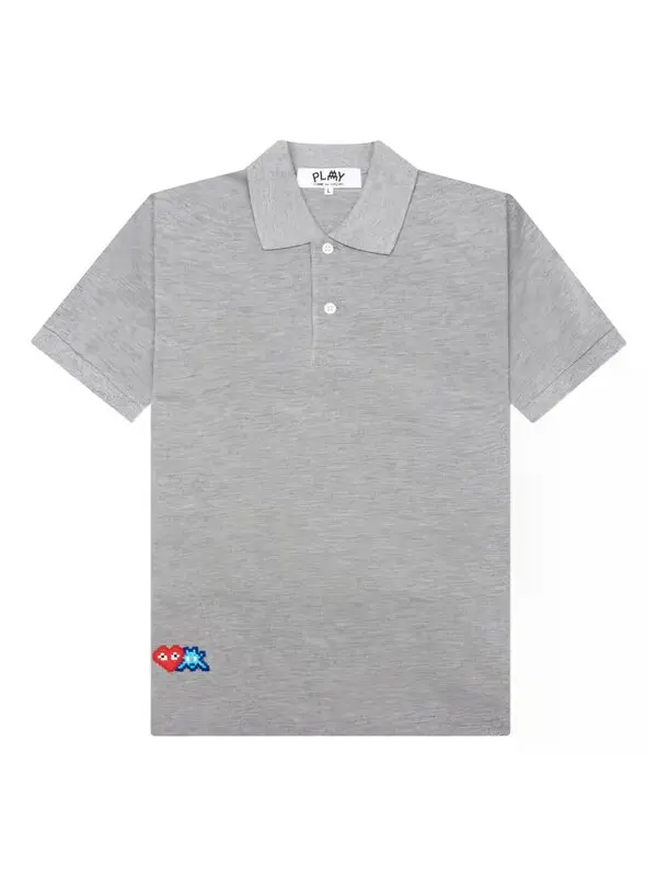 Play Comme Des Garcon Cotton Polo Top