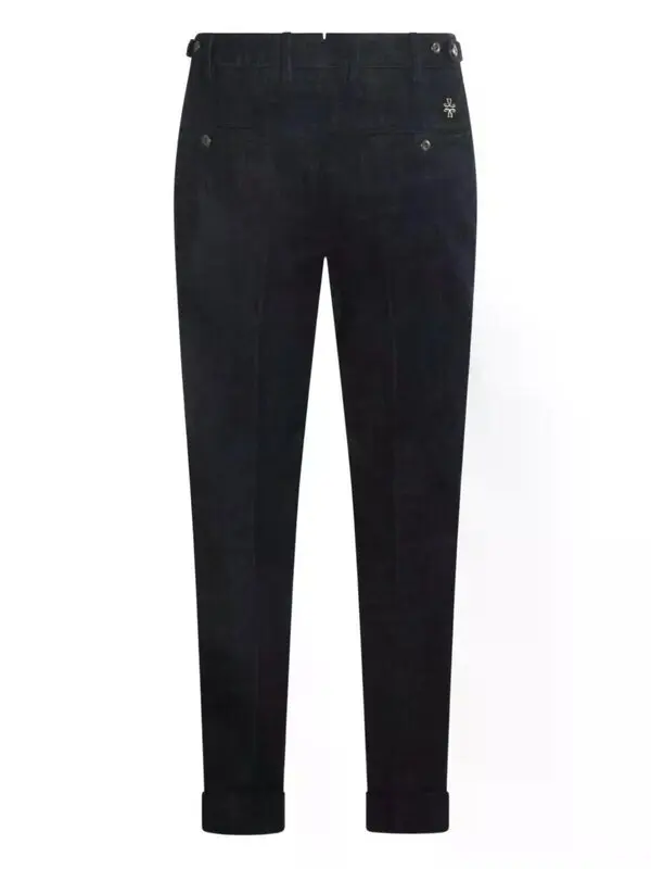 Jacob Cohen Pleated-front Cuffed Cotton Jeans