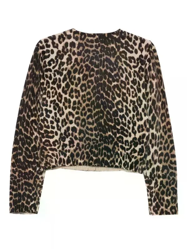Seventy Leopard-print Button-up Cardigan