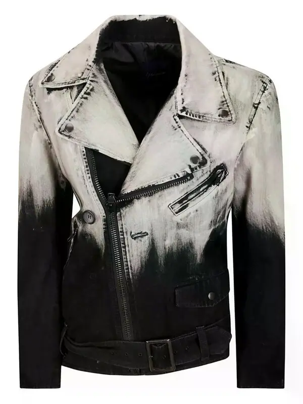 Yohji Yamamoto Ombré Biker Jacket