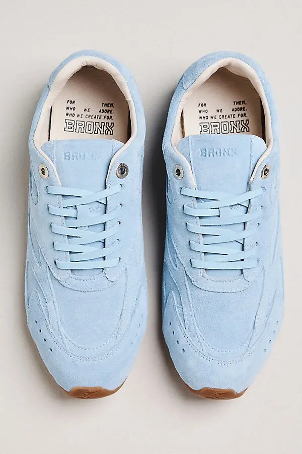 BRONX Myr-aa Suede Sneakers - Baby Blue