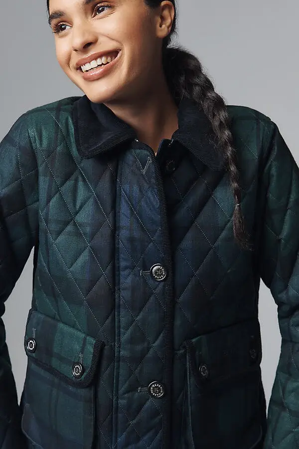 Barbour Louden Quilted Jacket - Blackwatch Tartan