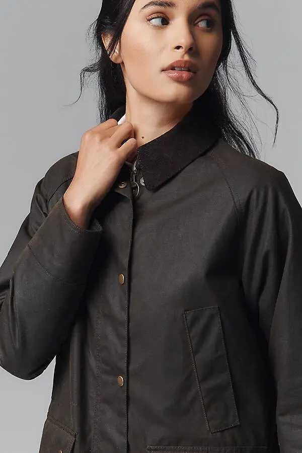 Barbour Acorn Waxed Cotton Jacket - Green