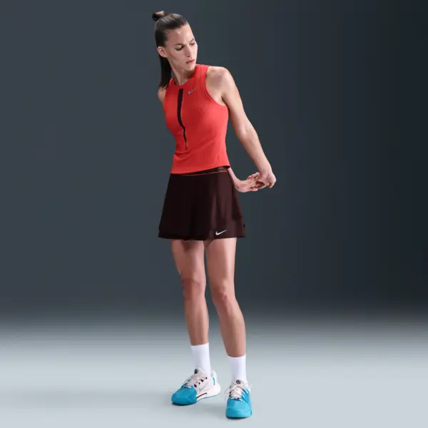 Nike Court Slam Dri-fit High-waisted Tennis Skirt - Red