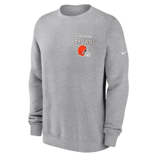Nike Cleveland Browns Nfl Pullover Crew - Grey