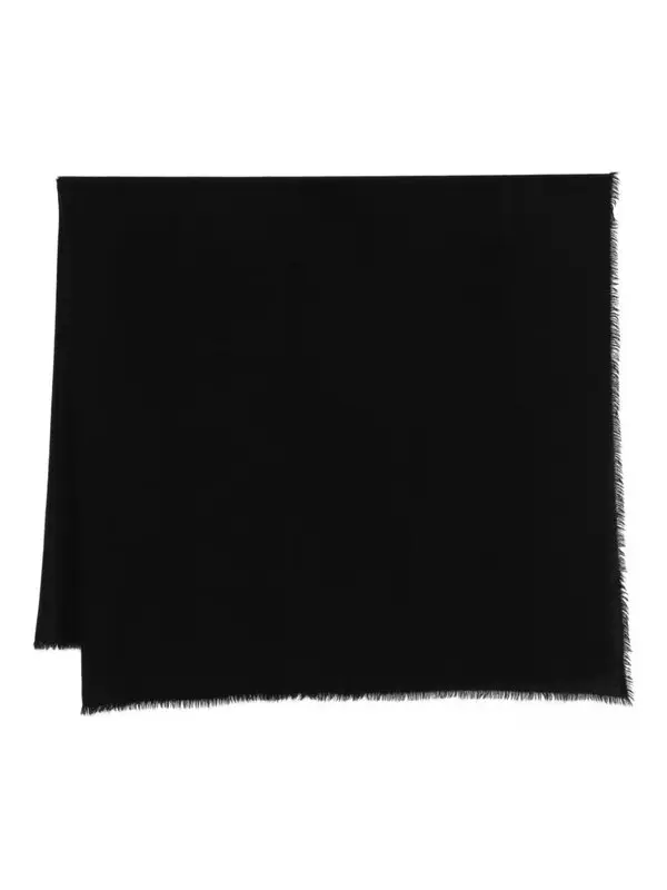 Destin Fringed Cashmere Scarf - Black