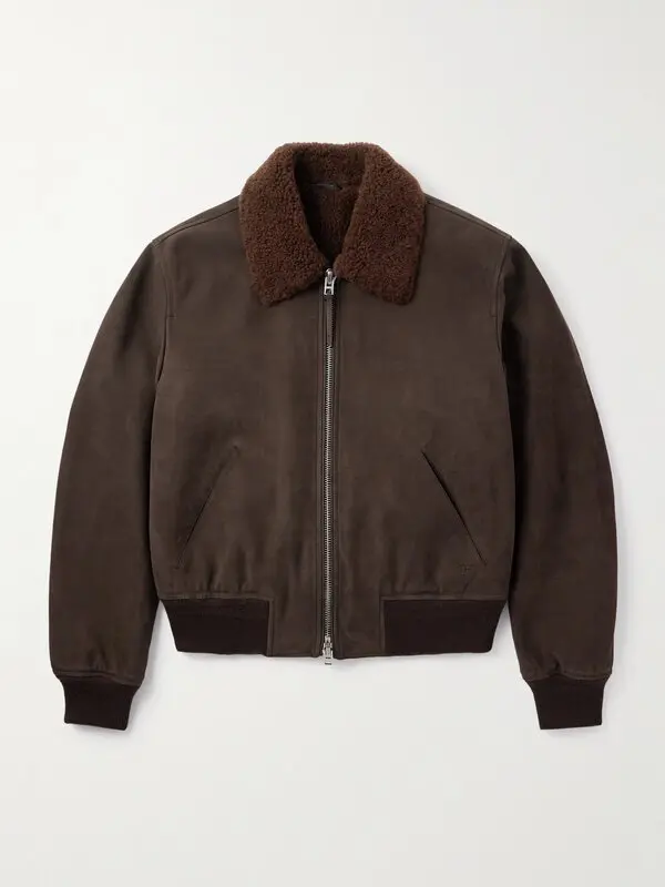 TOM FORD Shearling Bomber Jacket