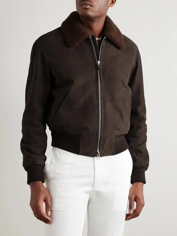 TOM FORD Shearling Bomber Jacket