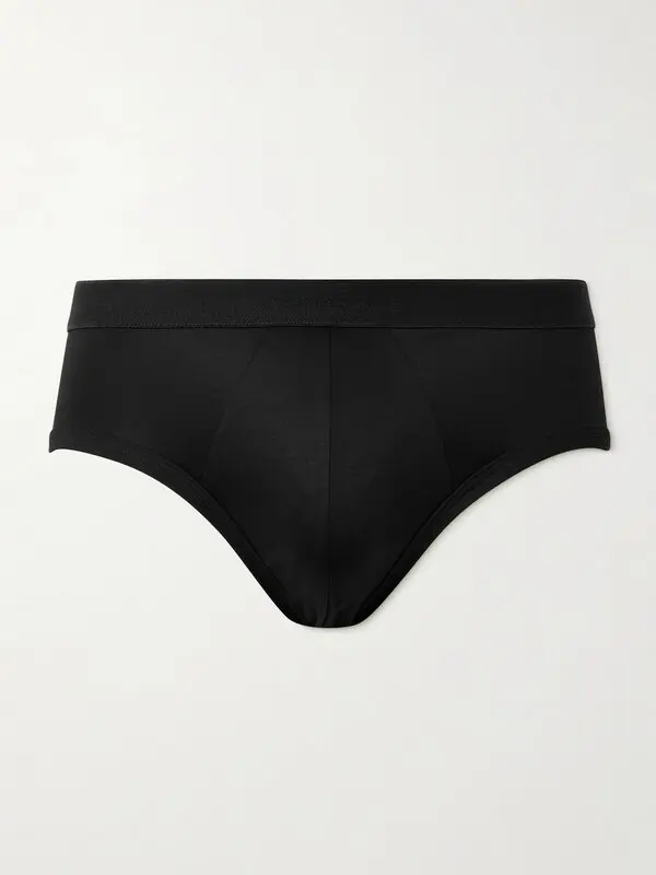 Zimmerli Sea Island Cotton Briefs - Black