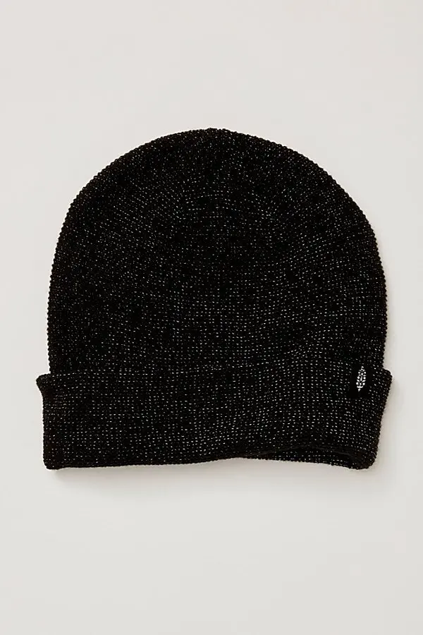 Free People Reflective Beanie - Black