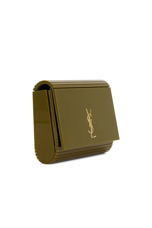 Saint Laurent Vicky Minaudiere Bag - Verde