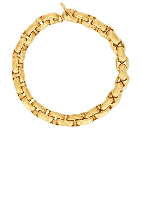 Saint Laurent Chunky Link Necklace - Vieil Or Laiton