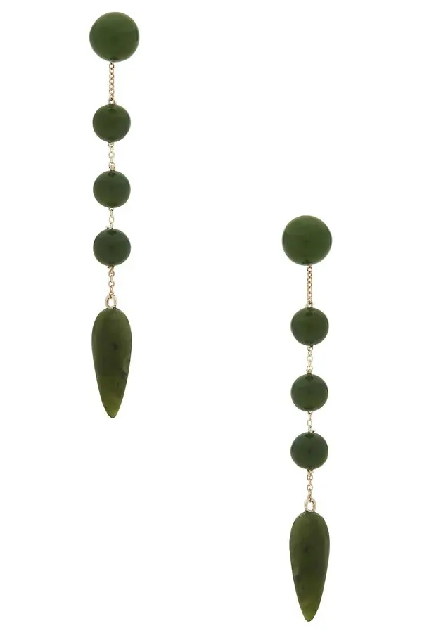 SOPHIE BUHAI Phoenician Small Earrings - Jade & Sterling Silver
