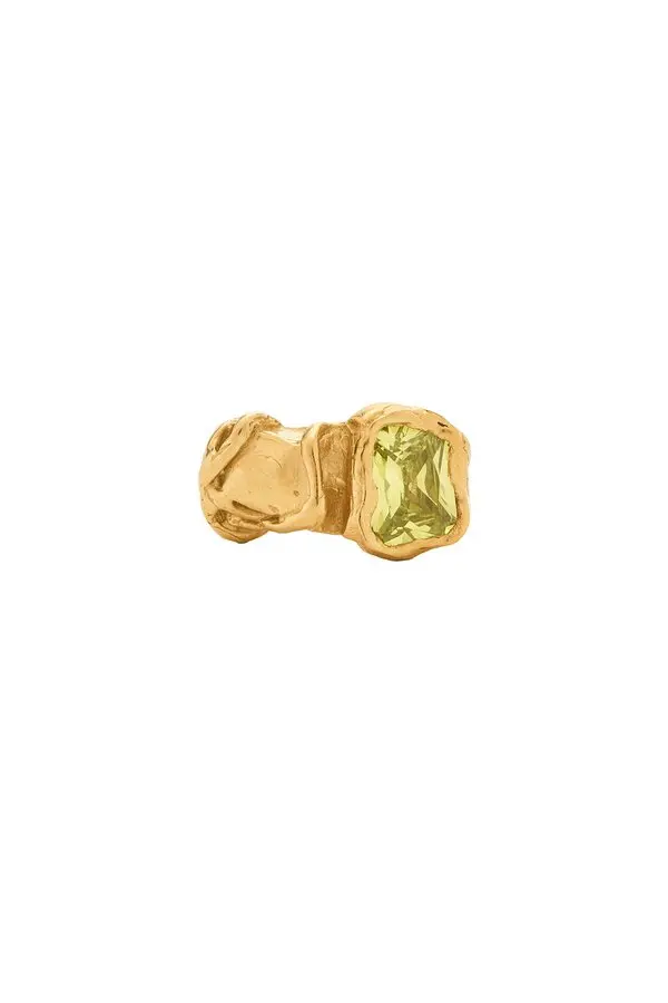 SIMUERO Vera Ring - Gold & Green
