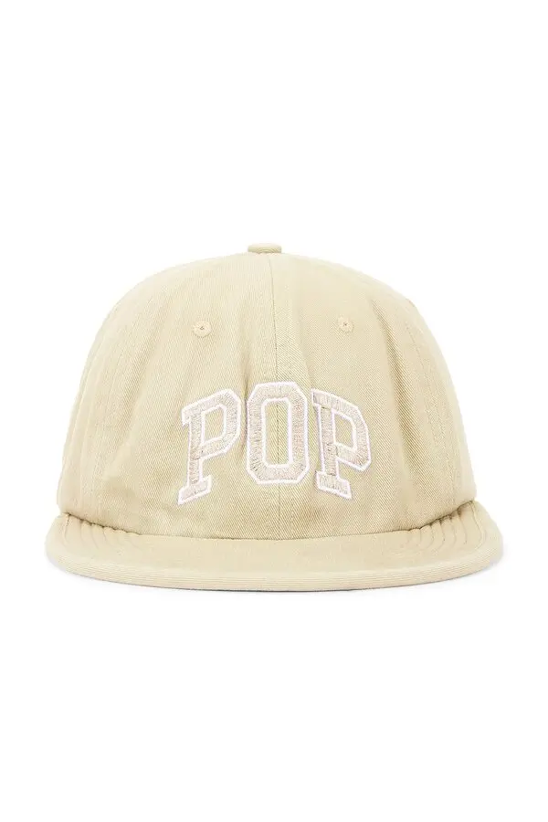 POP TRADING COMPANY Arch Sixpanel Flexfoam Cap - White Pepper