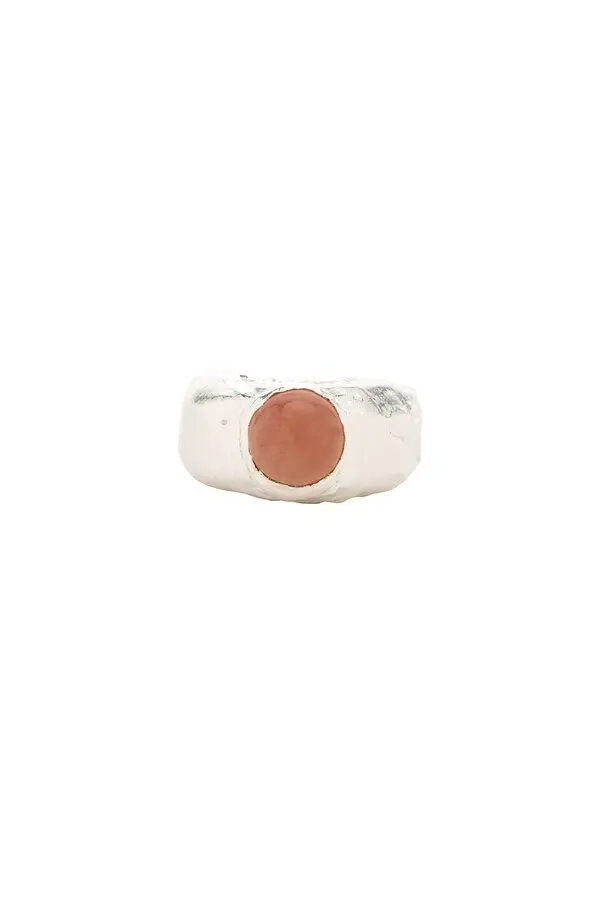 SIMUERO Fruto Cherry Ring - Silver & Red