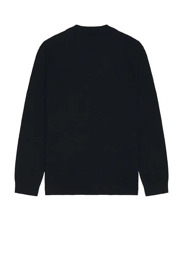 Nn07 Paul Long Sleeve Polo In Navy - Deep Navy