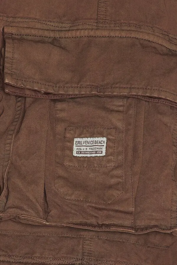 ERL Zip-off Woven Cargo Pants - Brown
