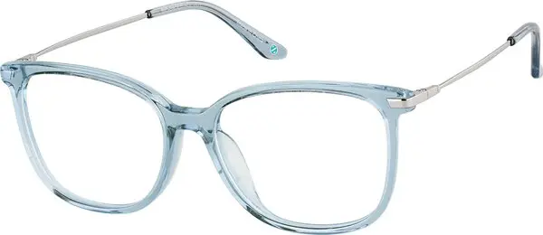 Zenni Square Full Rim Frame Eyeglasses - Blue