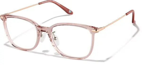Zenni Square Full Rim Frame Glasses - Champagne Pink