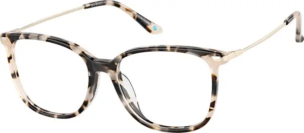 Zenni Square Full Rim Frame Glasses - Tortoiseshell