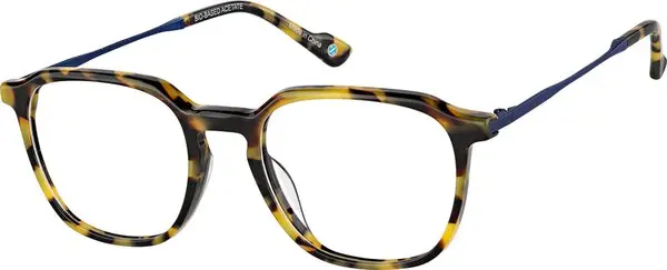 Zenni Square Full Rim Frame Eyeglasses - Tortoiseshell