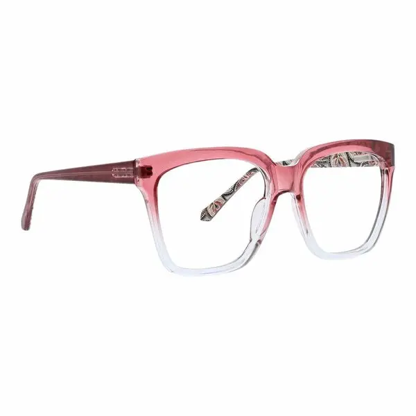 VERA BRADLEY Mayleen Blooming Paisley Blue Light Reader Glasses - Brown/pink