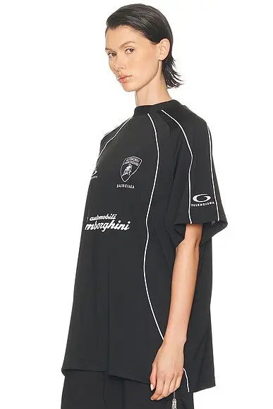 Balenciaga Lamborghini Oversized Graphic T-shirt