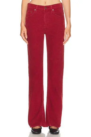 AGOLDE Mid Rise Kick Boot Jeans - Brick