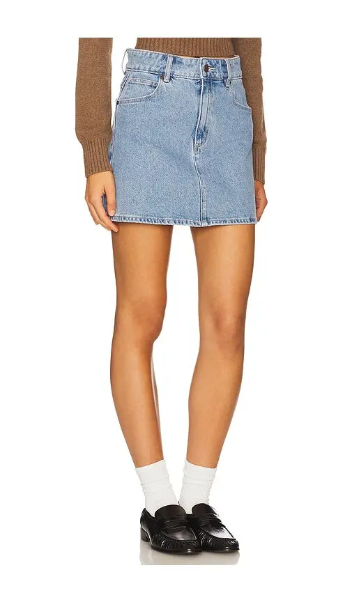 Abrand Denim A-line Denim Skirt