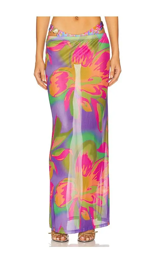 RUNAWAY THE LABEL Miami Maxi Skirt - Diaz Iris