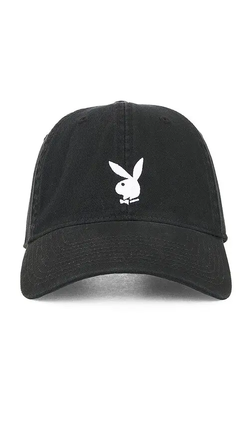 PLAYBOY Rabbit Head Logo Cap - Black