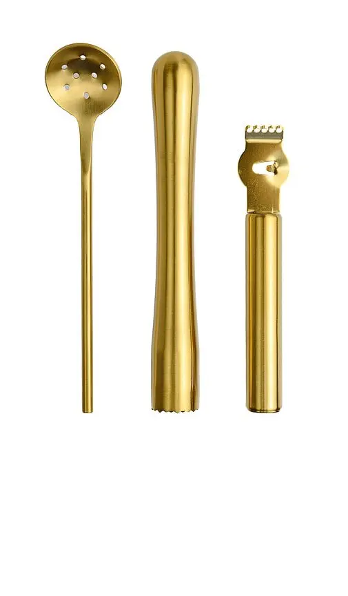 HERE'S HOW The Bertie Barware Set In Metallic - Gold