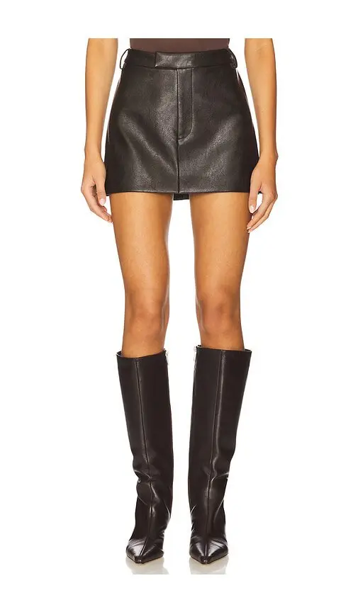 Bardot Maika Faux Leather Mini Skirt