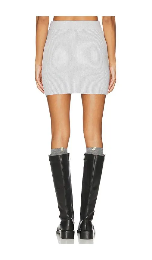 Superdown Ribbed Mini Skirt