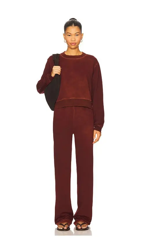 Cotton Citizen Roma Crew Sweatshirt - Red