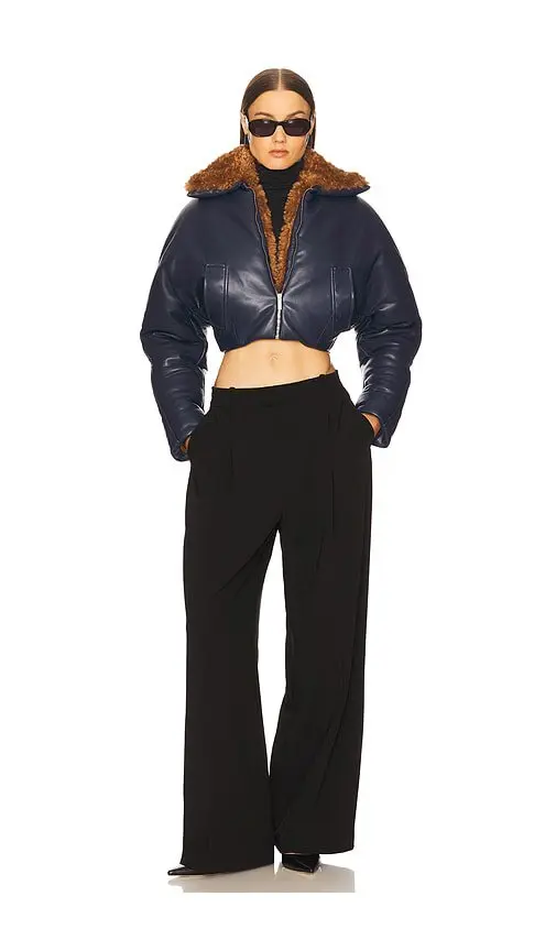 Atlein Cropped Aviator Jacket