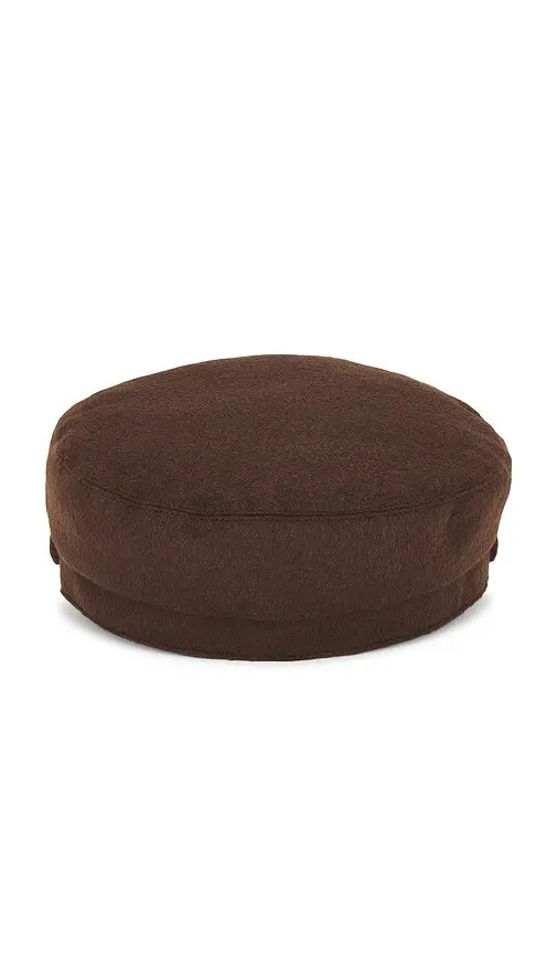 Eugenia Kim Marina Cap With Gold-tone Chain Trim