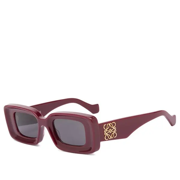 Loewe Anagram Rectangular Sunglasses - Red/grey