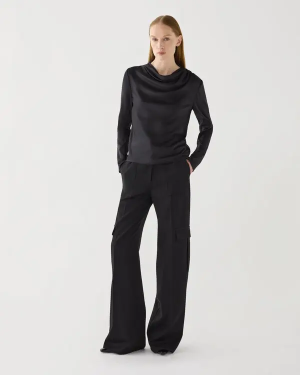 Veronica De Piante Cecilia Stretch Satin Top