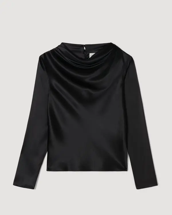 Veronica De Piante Cecilia Stretch Satin Top