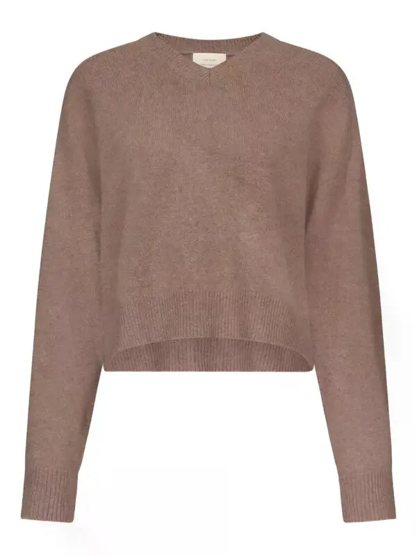 Loulou De Saison Anzor Lds V-neck Sweater - Brown