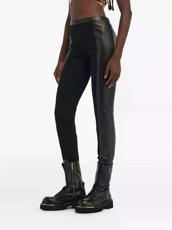 Roberto Cavalli Leather-panelled Leggings