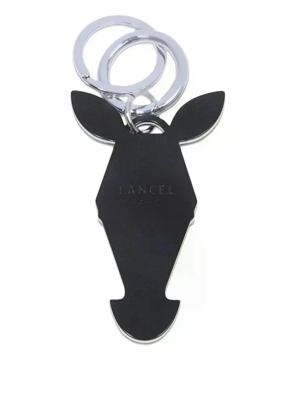 LANCEL Zebra-head Keyring
